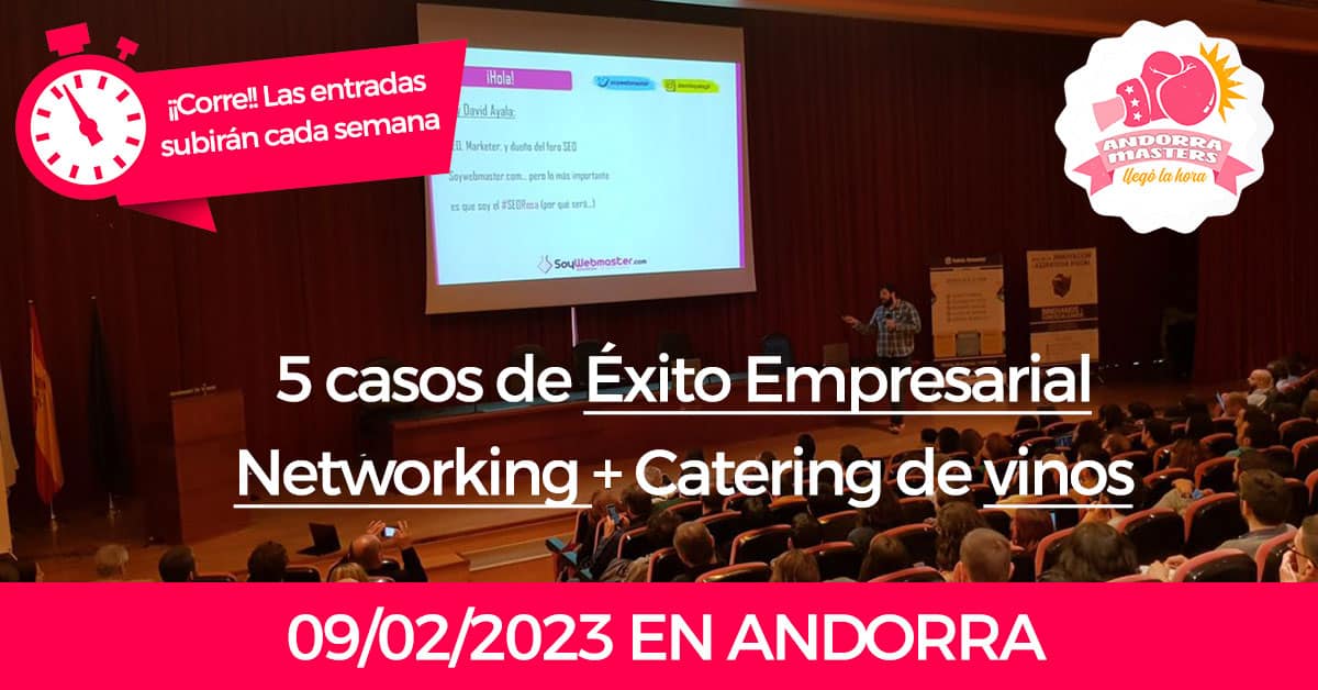 Evento para empresas Andorra Masters - David Ayala